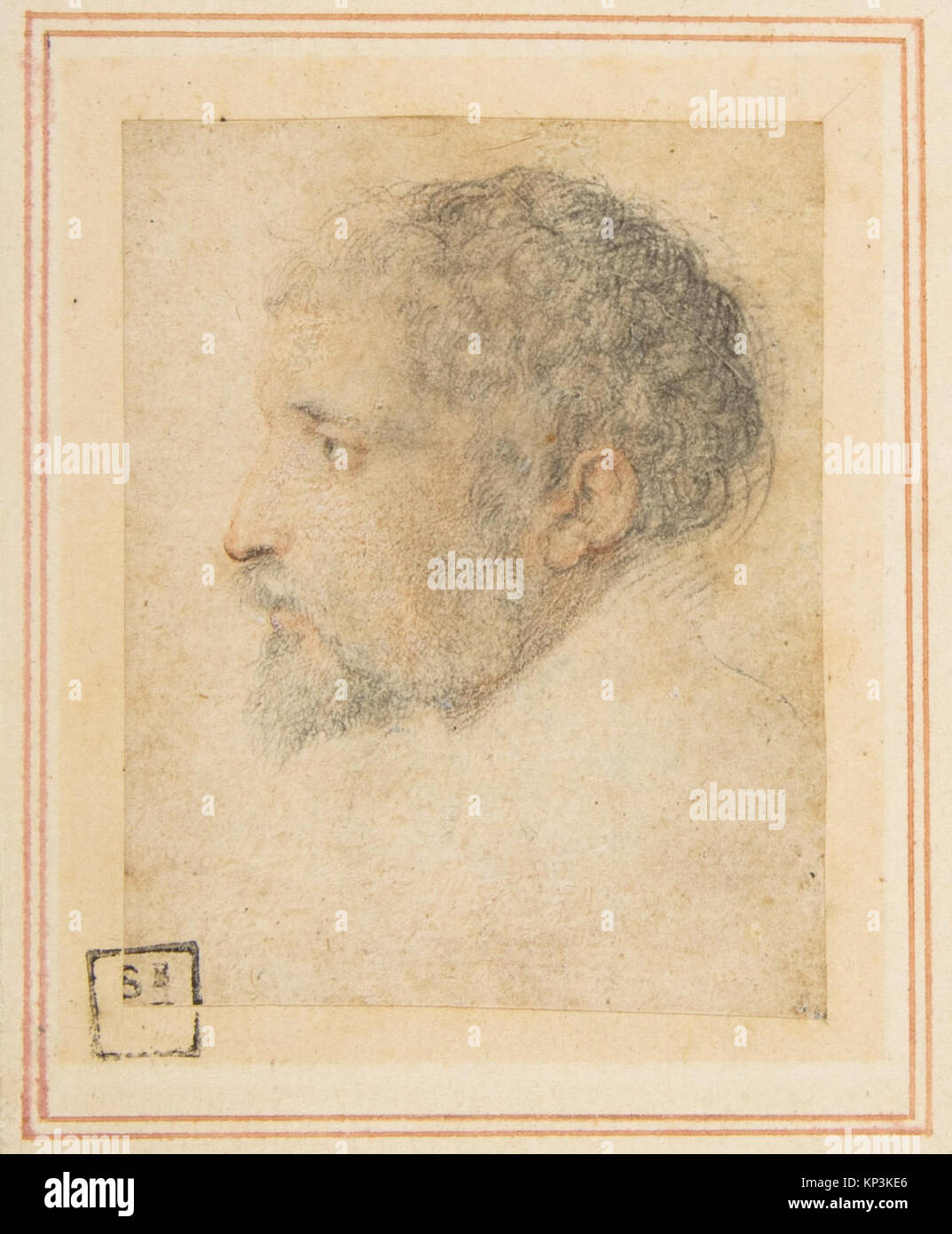 Head of man in Profile to Left MET DP813278 340440 Stock Photo - Alamy