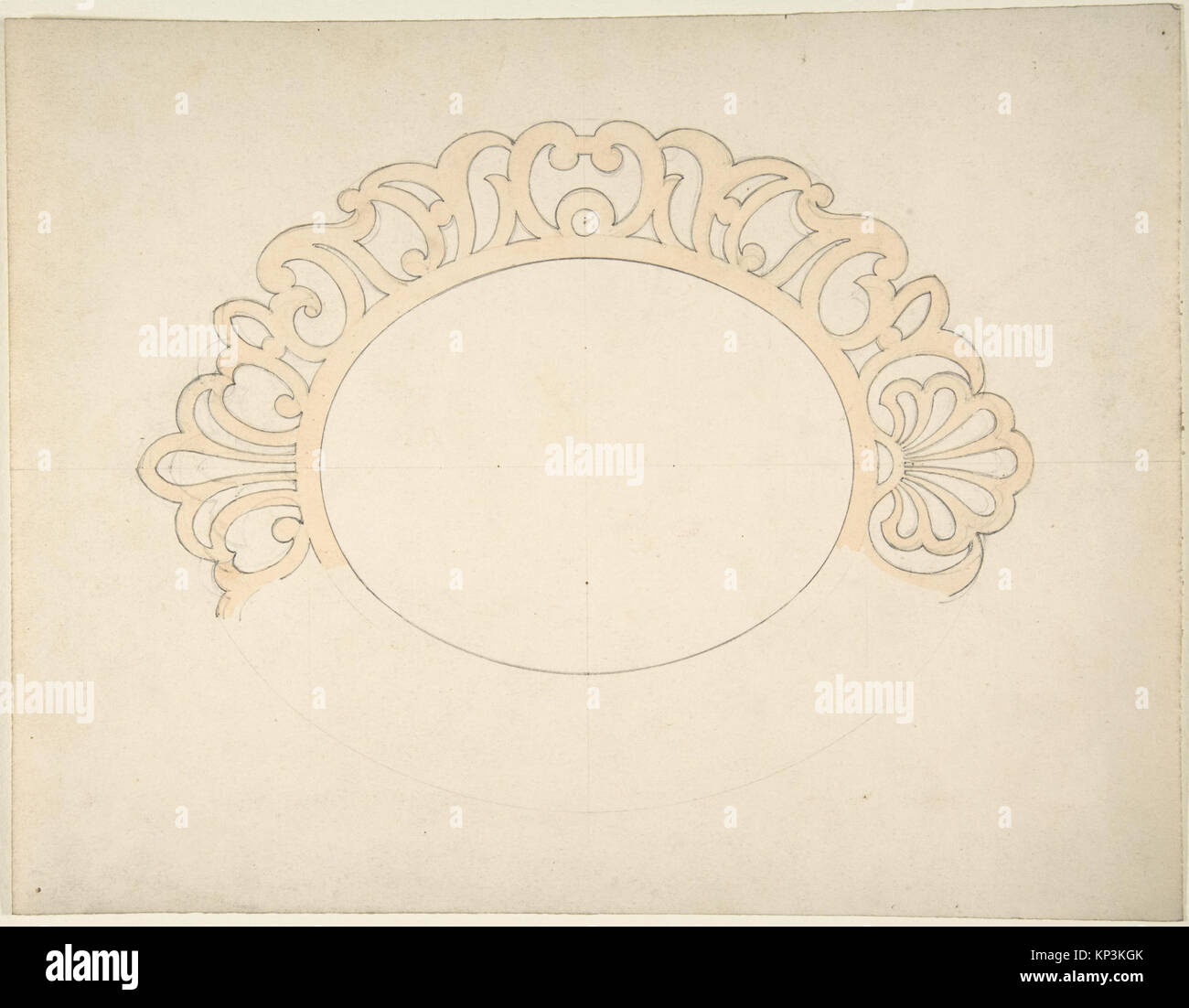Illustration of a decorative frame design, showing symmetrical patterns ...