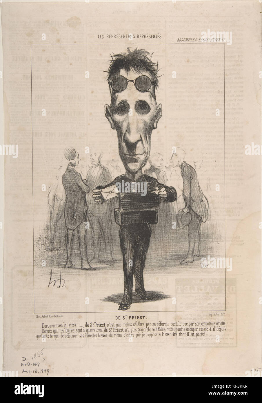 Illustration of De St. Priest showing architectural or landscape ...