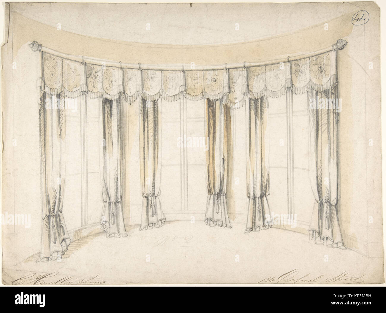 Design for Curtains for Three Windows MET DP804566 367329 Stock Photo ...