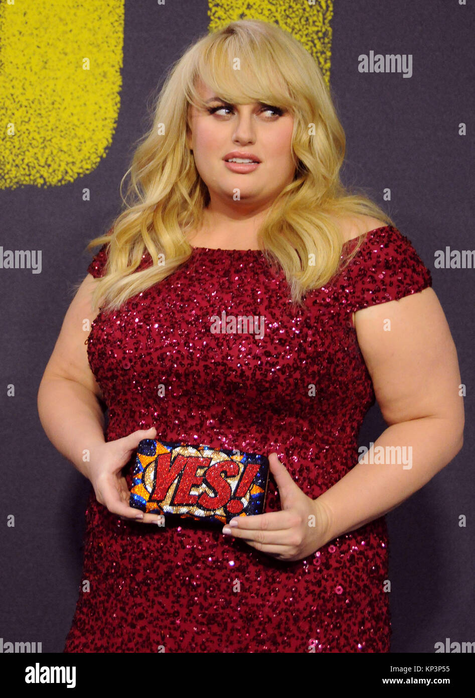 Hollywood, USA. 12th Dec, 2017. Actress Rebel Wilson attends the ...