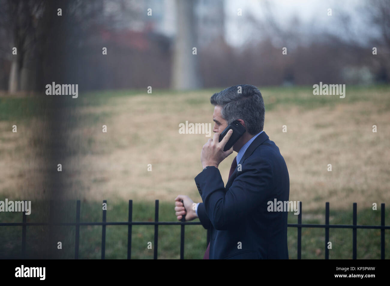 Washington, USA. 07th Dec, 2017. CNN Correspondent Jim Acosta speaks on ...