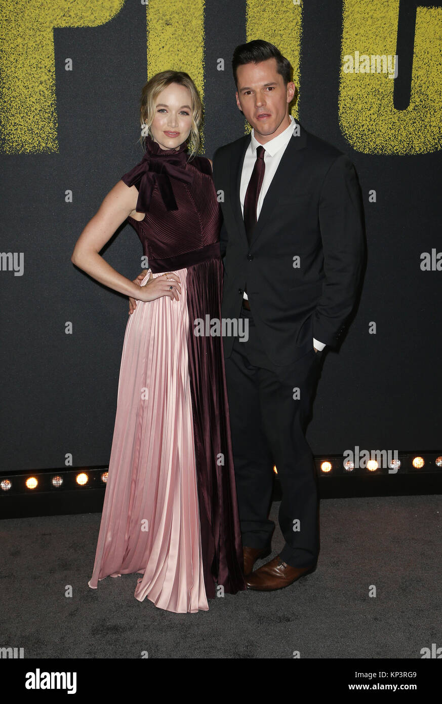 HOLLYWOOD, CA - DECEMBER 12: Kelley Jakle, Mark Hapka, at Premiere Of ...