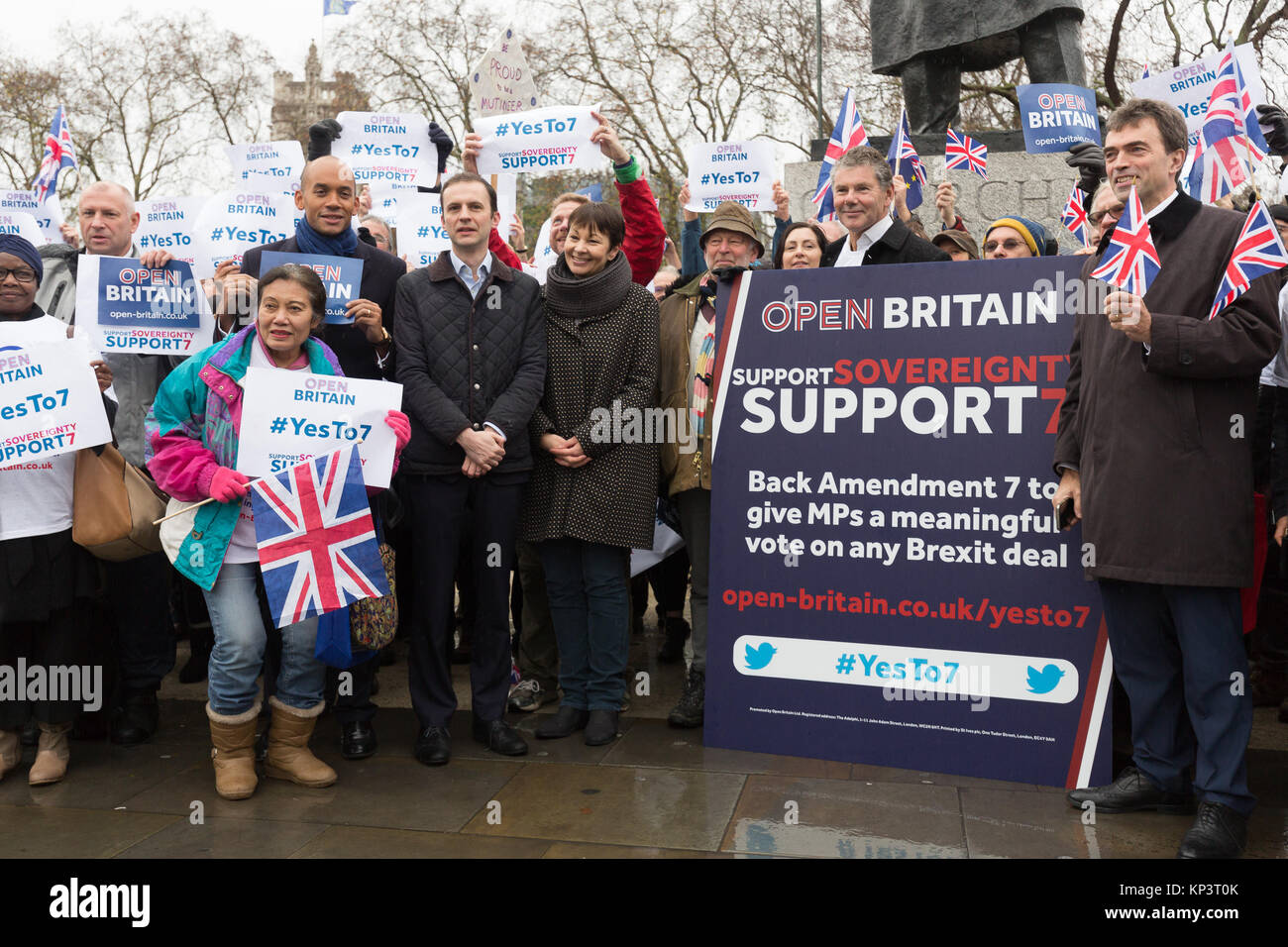 London, UK. 13th December 2017. Chuka Umunna MP, Stephen Gethins MP ...