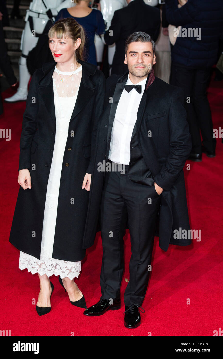 Elvira Lind and her partner Oscar Isaac attend the 'Star Wars: The Last ...