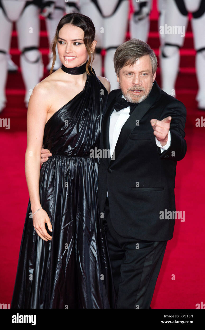 Daisy Ridley and Mark Hamill attend the 'Star Wars: The Last Jedi ...