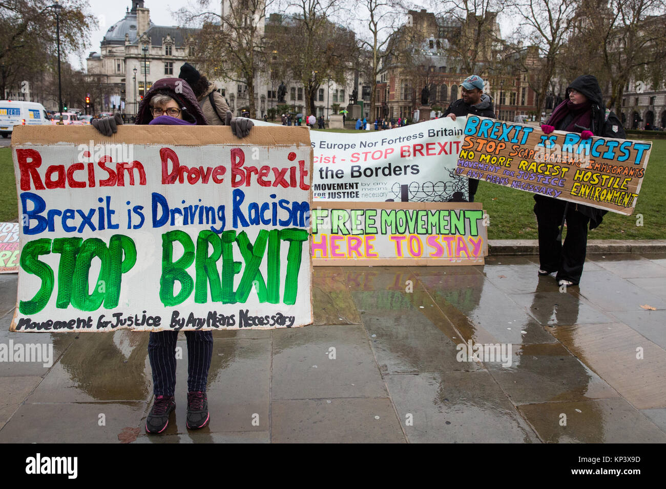 London, UK. 13th December, 2017. Activists from Movement for Justice ...