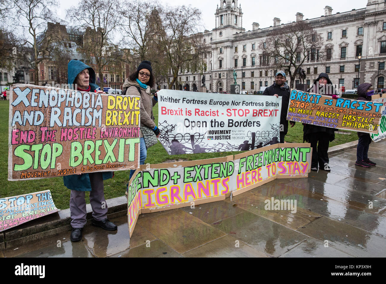 London, UK. 13th December, 2017. Activists from Movement for Justice ...