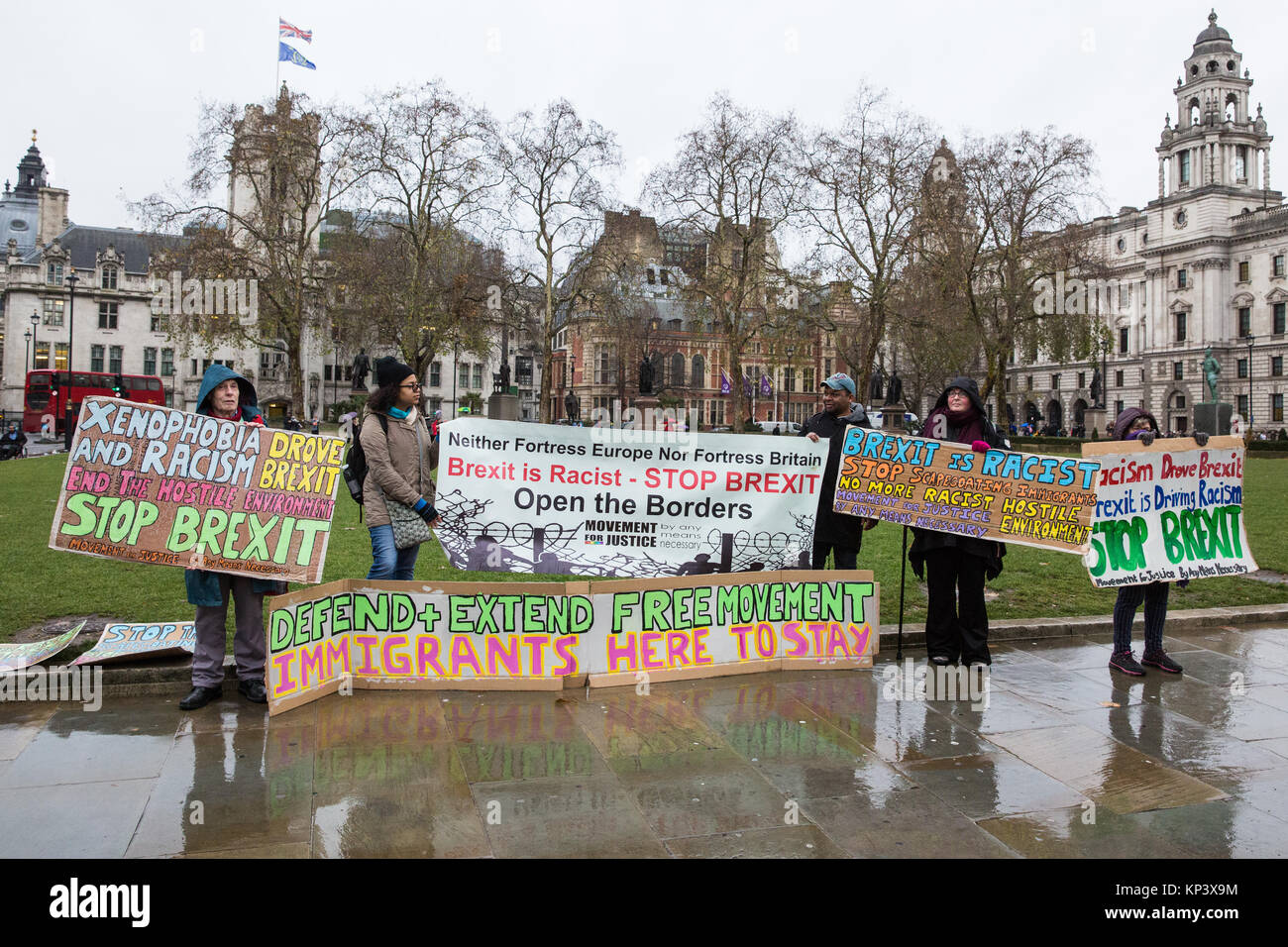 London, UK. 13th December, 2017. Activists from Movement for Justice ...