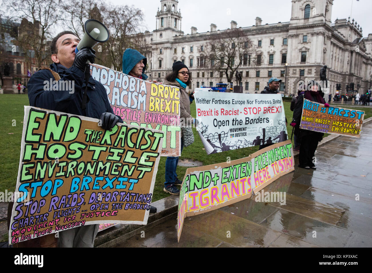 London, UK. 13th December, 2017. Activists from Movement for Justice ...