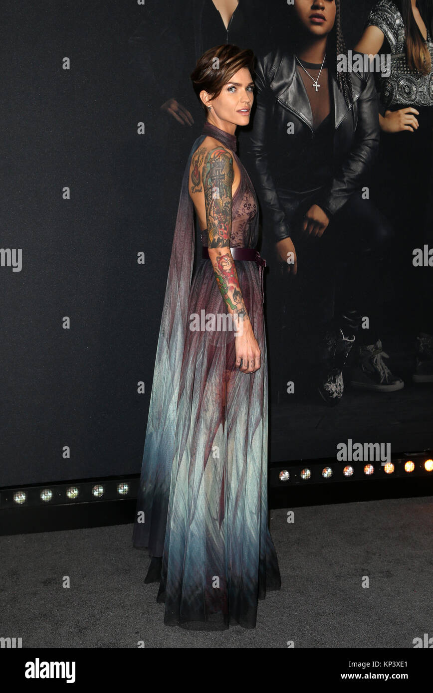 HOLLYWOOD, CA - DECEMBER 12: Ruby Rose, at Premiere Of Universal ...