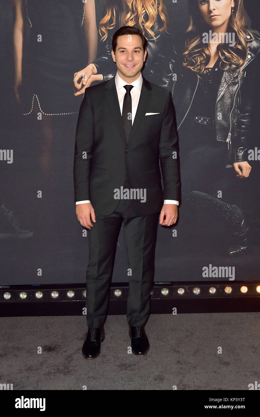 Skylar Astin attends the 'Pitch Perfect 3' premiere at Dolby Theatre on ...