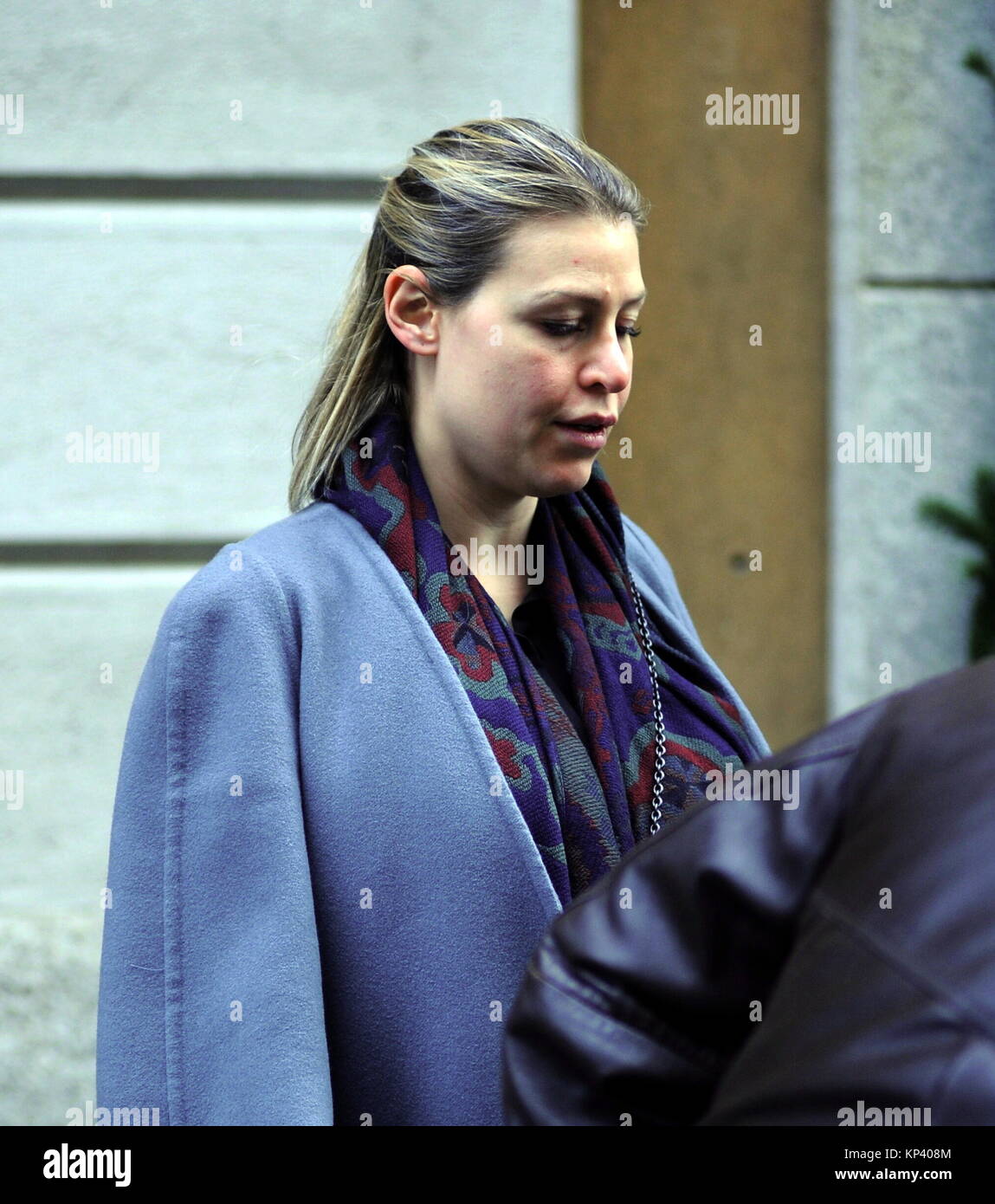 Milan, Barbara Berlusconi shopping at Burberry Barbara Berlusconi ...