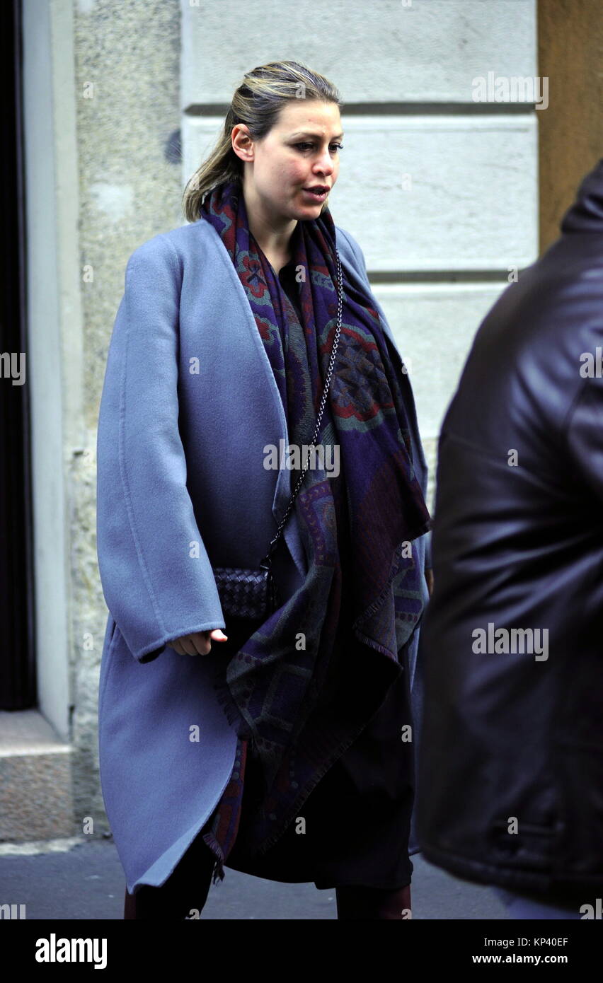 Milan, Barbara Berlusconi shopping at Burberry Barbara Berlusconi ...