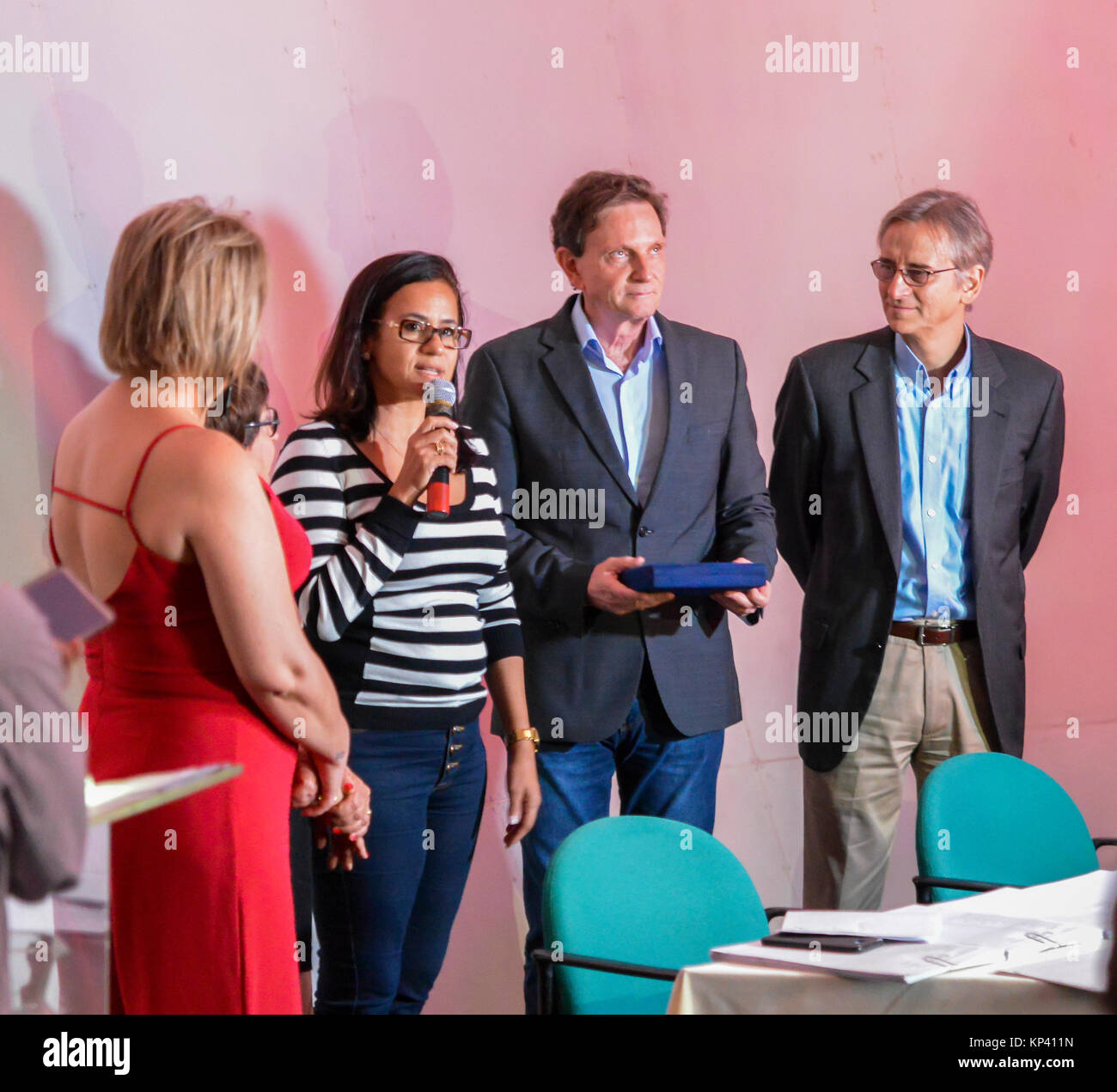 On December 13, 2017, Rio de Janeiro Mayor, Marcelo Crivella attends an ...