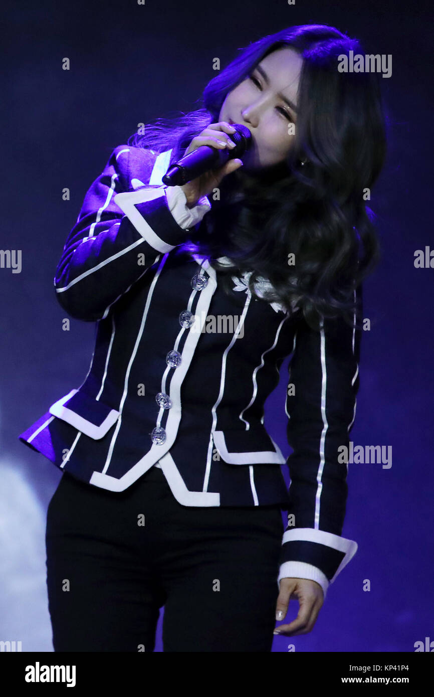 14th Dec, 2017. 14th Dec, 2017. S. Korean singer Jin Joo South Korean ...