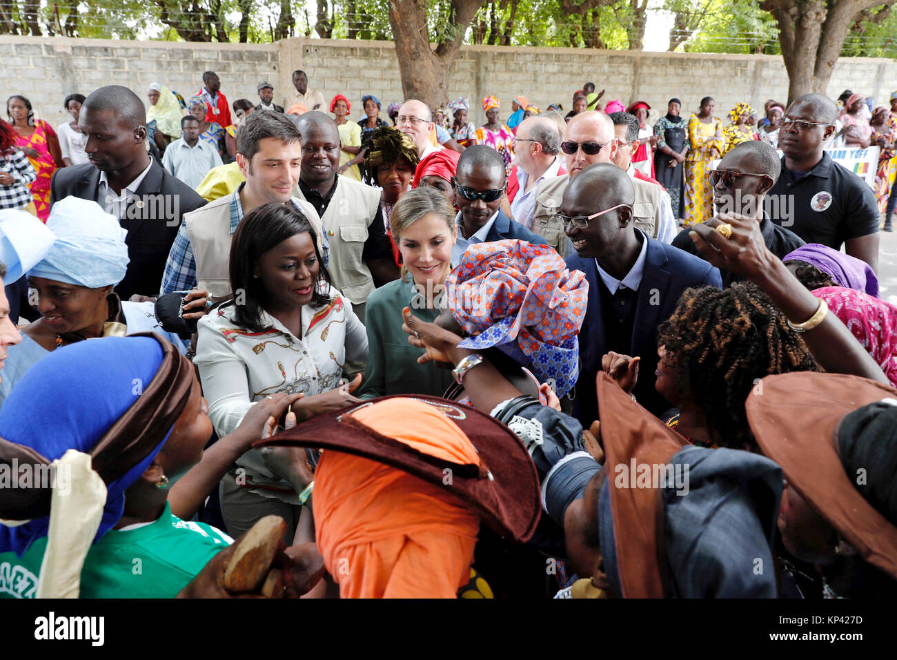 Senegal. 13th Dec, 2017. Spanish Queen Letizia Ortiz visits Ziguinchor ...