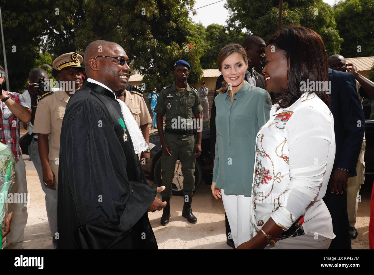 Senegal. 13th Dec, 2017. Spanish Queen Letizia Ortiz visits Ziguinchor ...