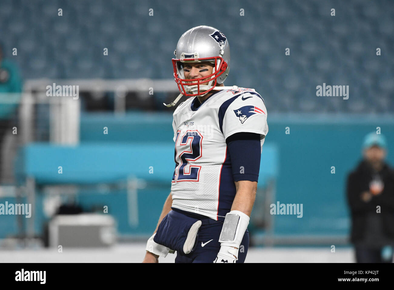 December 11, 2017: Tom Brady #12 of New England before the NFL football ...