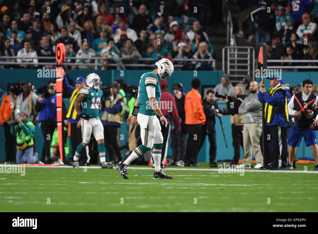 December 11, 2017: Jay Cutler #6 of Miami in action during the NFL ...