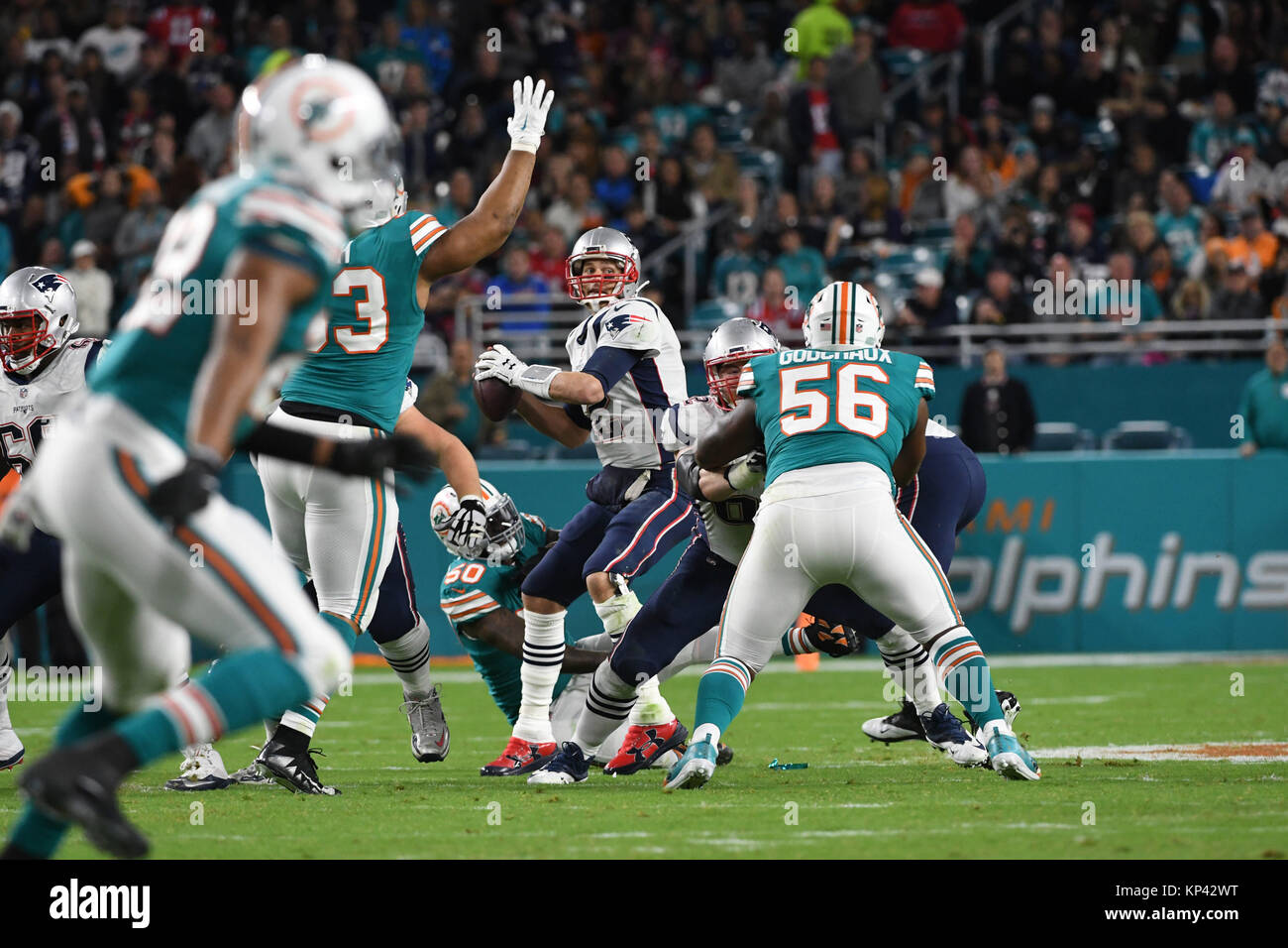December 11, 2017: Tom Brady #12 of New England in action during the ...
