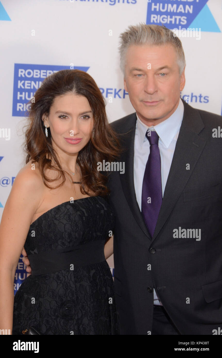 New York, NY, USA. 13th Dec, 2017. Hilaria Baldwin (L) and Alec Baldwin ...