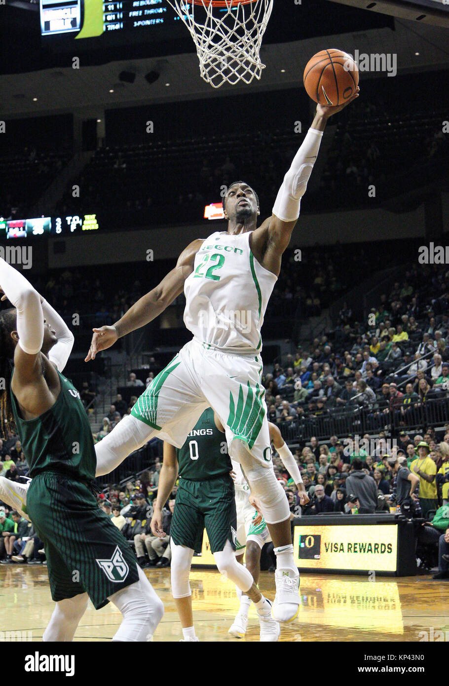 December 13, 2017: Oregon Ducks forward Mikyle McIntosh (22) during the ...