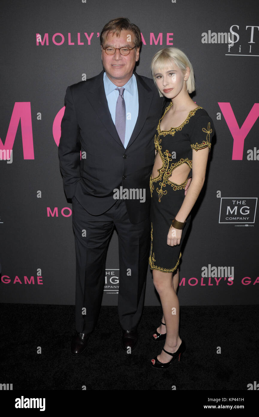 New York, NY, USA. 13th Dec, 2017. Aaron Sorkin and Roxy Sorkin at ...