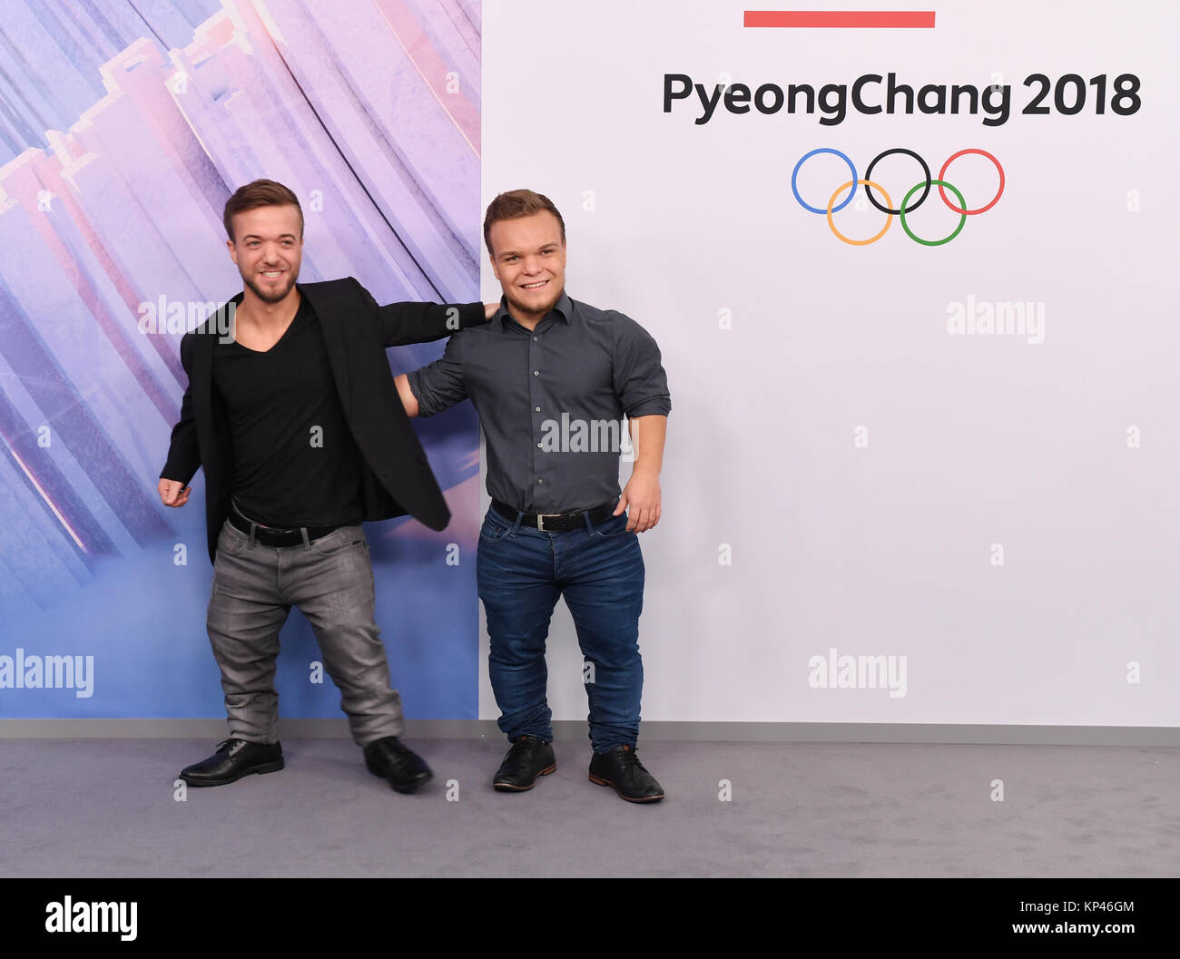 Berlin, Germany. 12th Dec, 2017. ARD Paralympics experts Mathias Mester ...