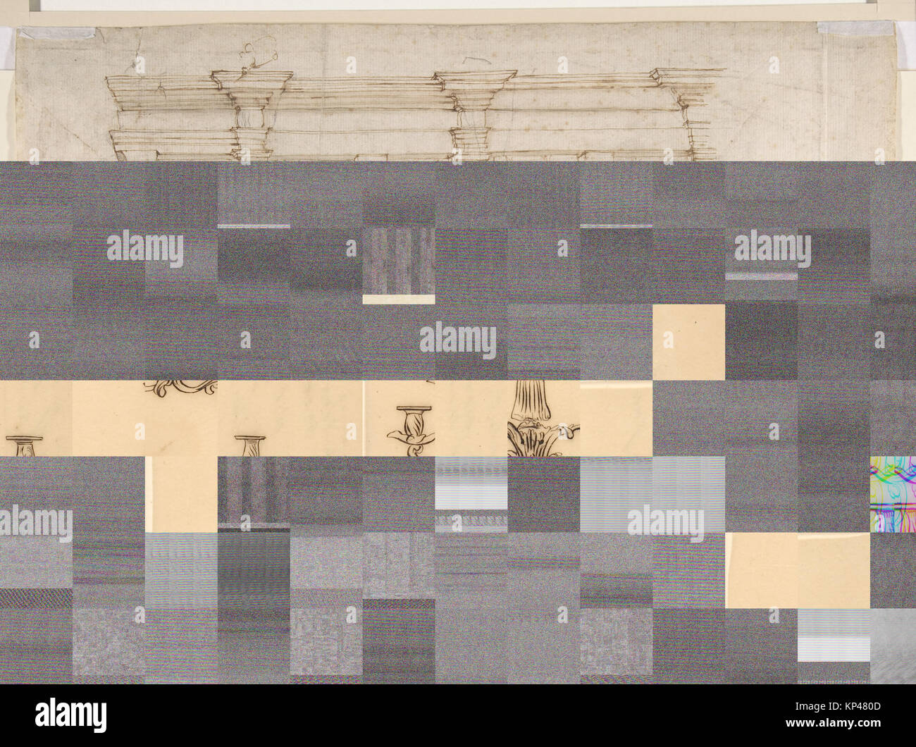 Elevation of Giulio Romano's House (recto); the Ruins from the Caelius ...