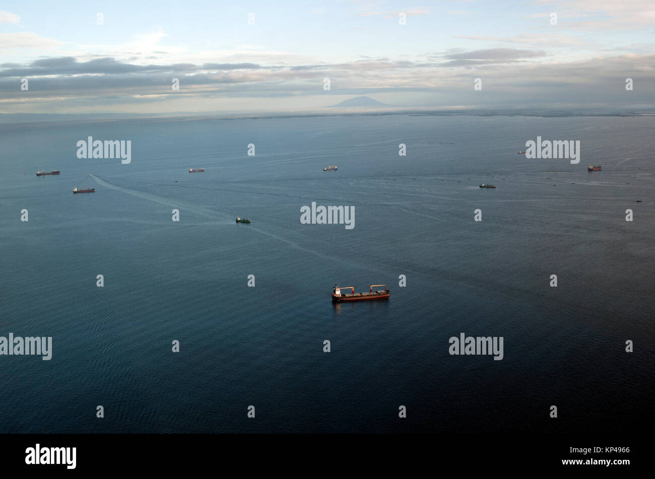 Ships in Manila Bay, off Luzon and Bataan, Philippines, South East Asia ...