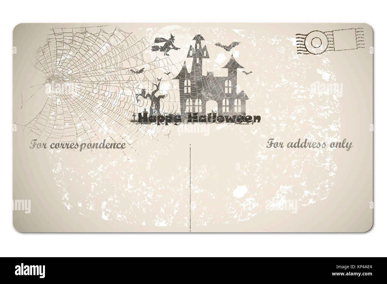 Halloween greeting card design Cut Out Stock Images & Pictures - Alamy