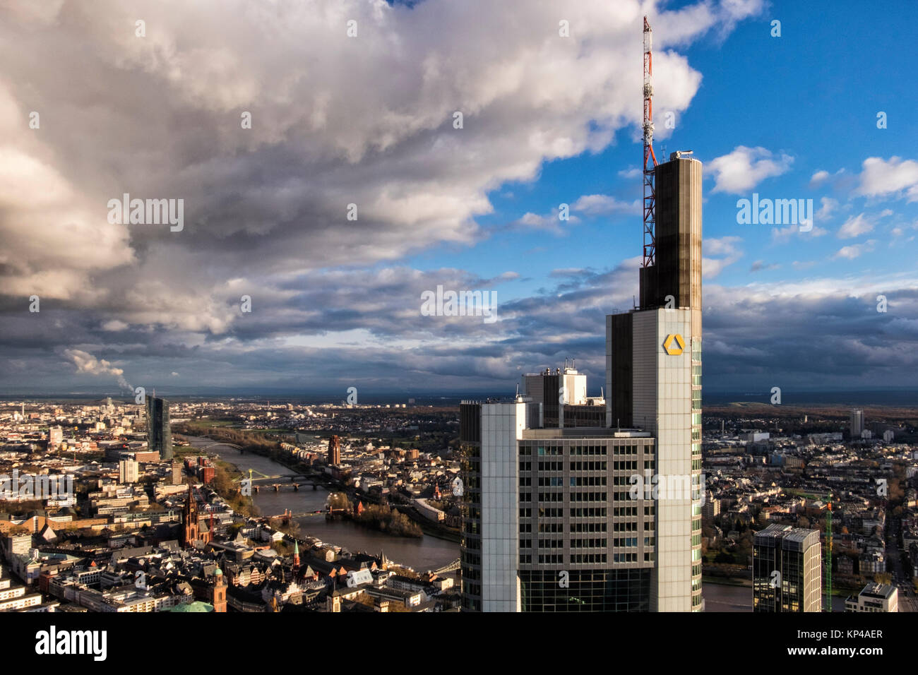Historic glass tower high rise weather cloudy hi-res stock photography ...