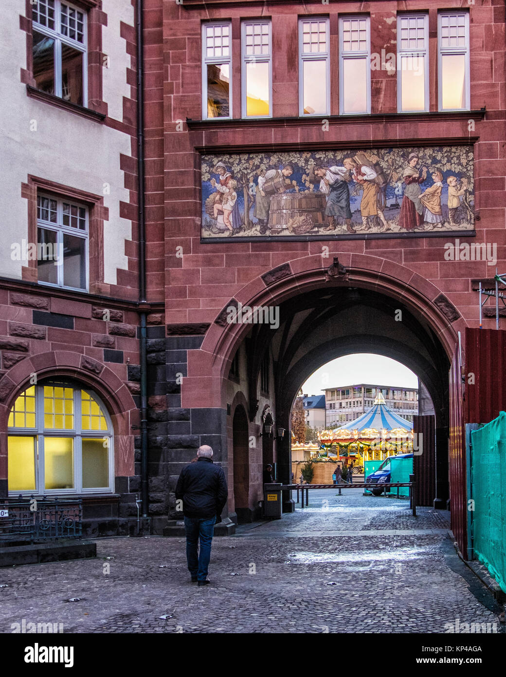 Frankfurt,Germany.View of historic old medieval style buildings. Part ...