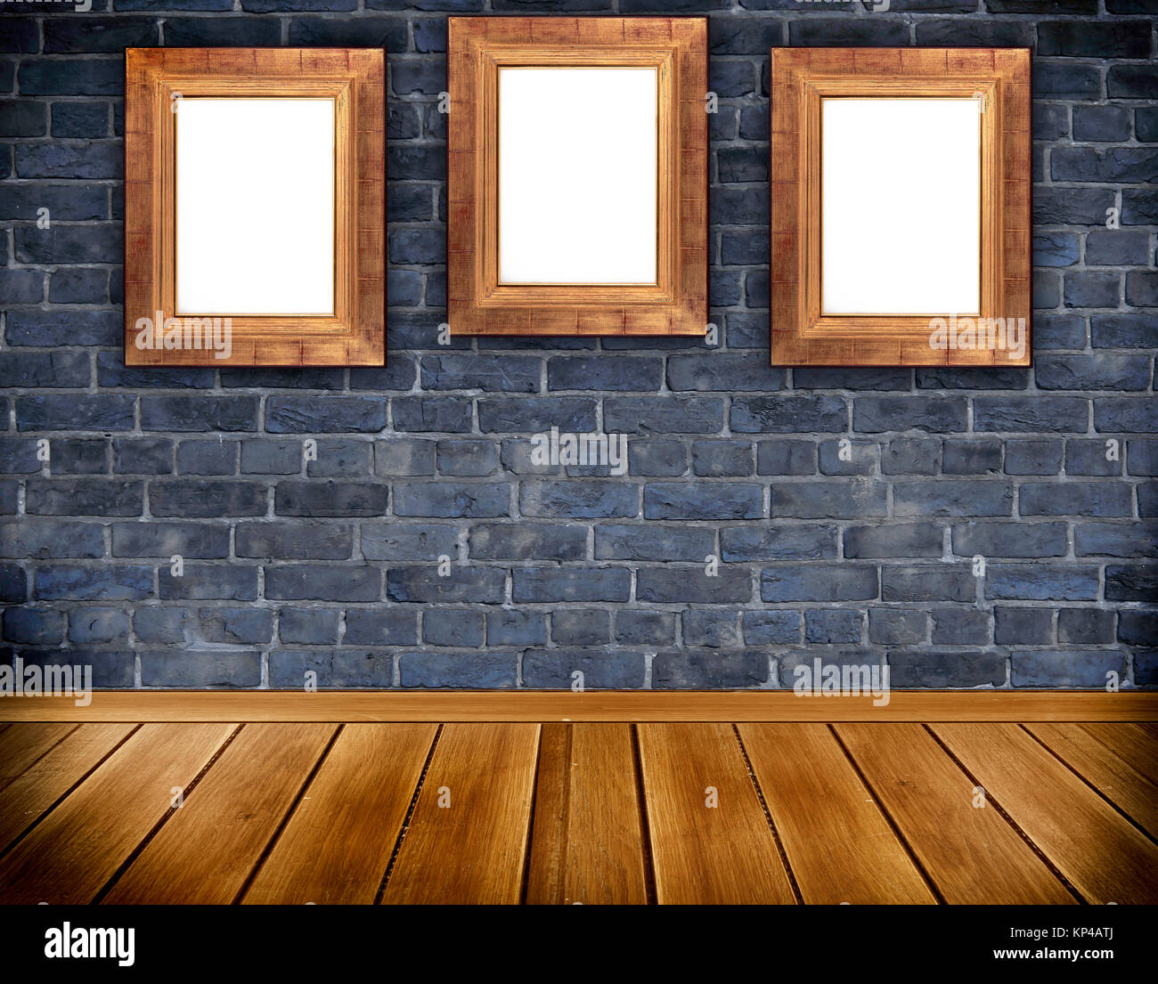 Three black frames wall hi-res stock photography and images - Alamy