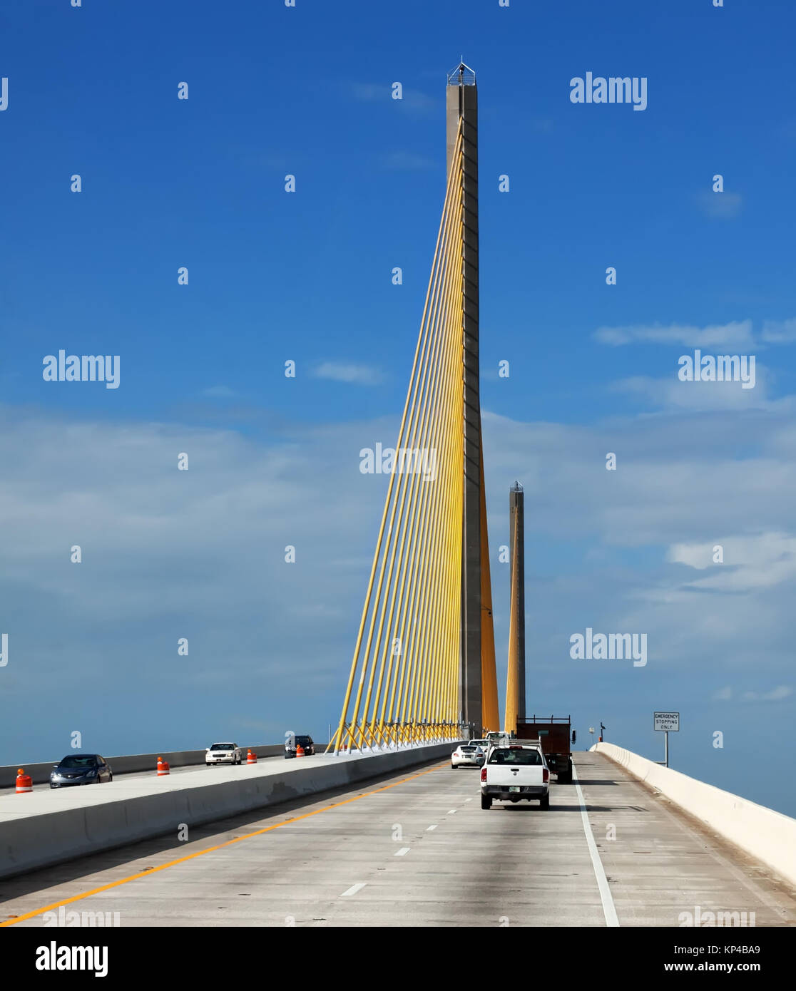 The Bob Graham Sunshine Skyway Bridge.This bridge spans Tampa Bay ...