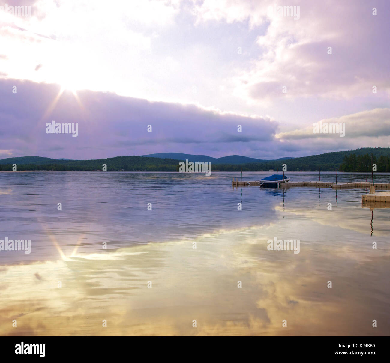 late day in the adirondacks scene Stock Photo - Alamy