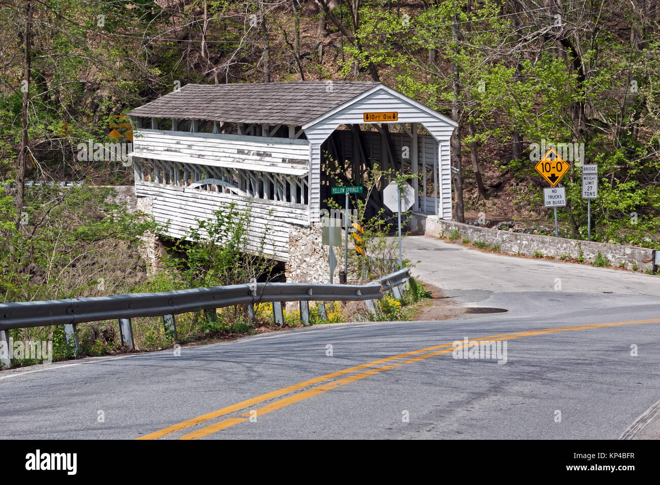 The Knox Covered Bridge in Valley Forge National Historical Park spans ...