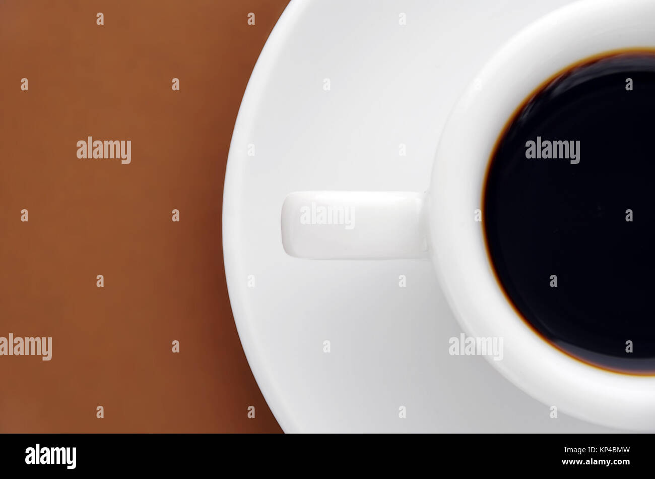 half a cup and saucer of espresso Stock Photo - Alamy