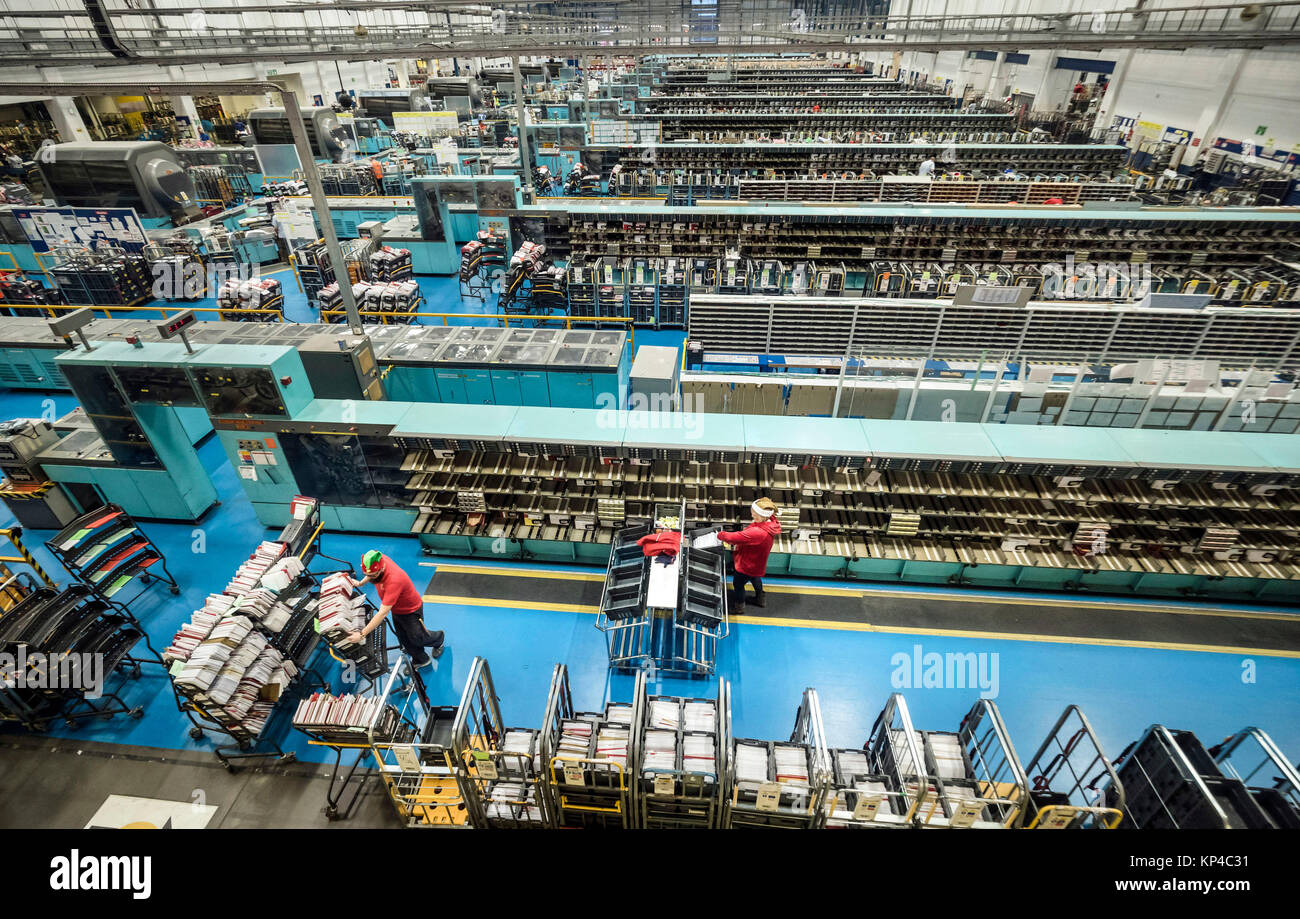 The Royal Mail Leeds Mail Centre as the company experience their ...
