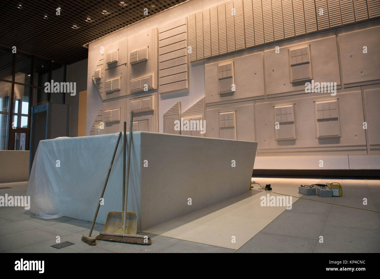 A general view inside the new US Embassy in south London before it ...