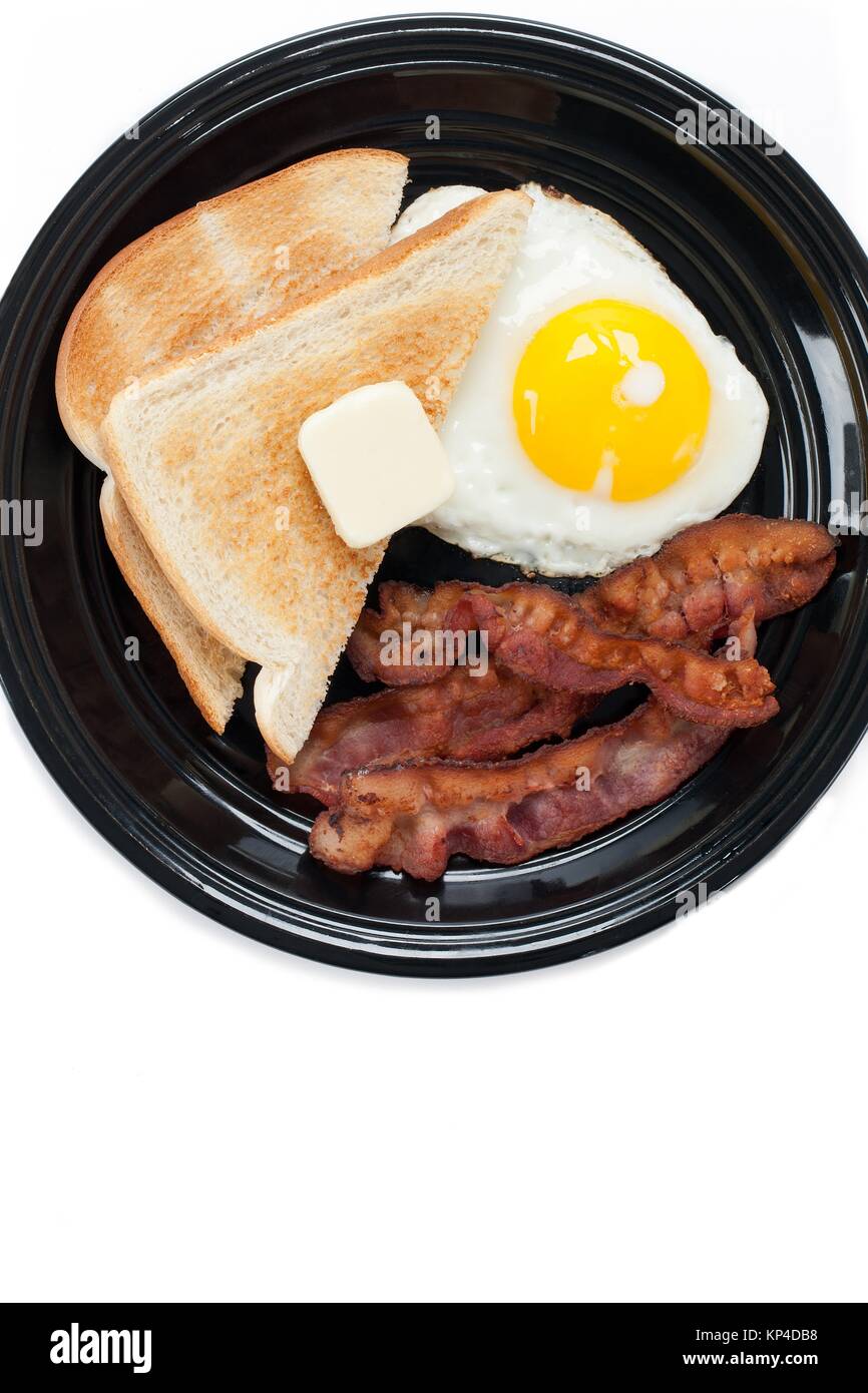 breakfast served in plate Stock Photo - Alamy