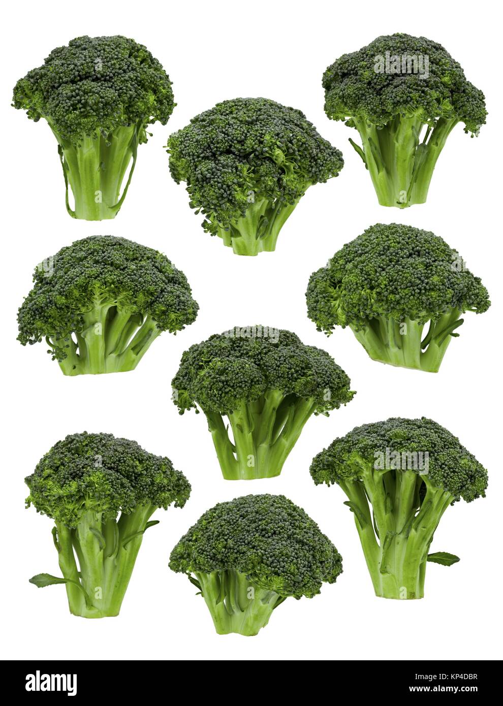 Broccoli florets Cut Out Stock Images & Pictures - Alamy