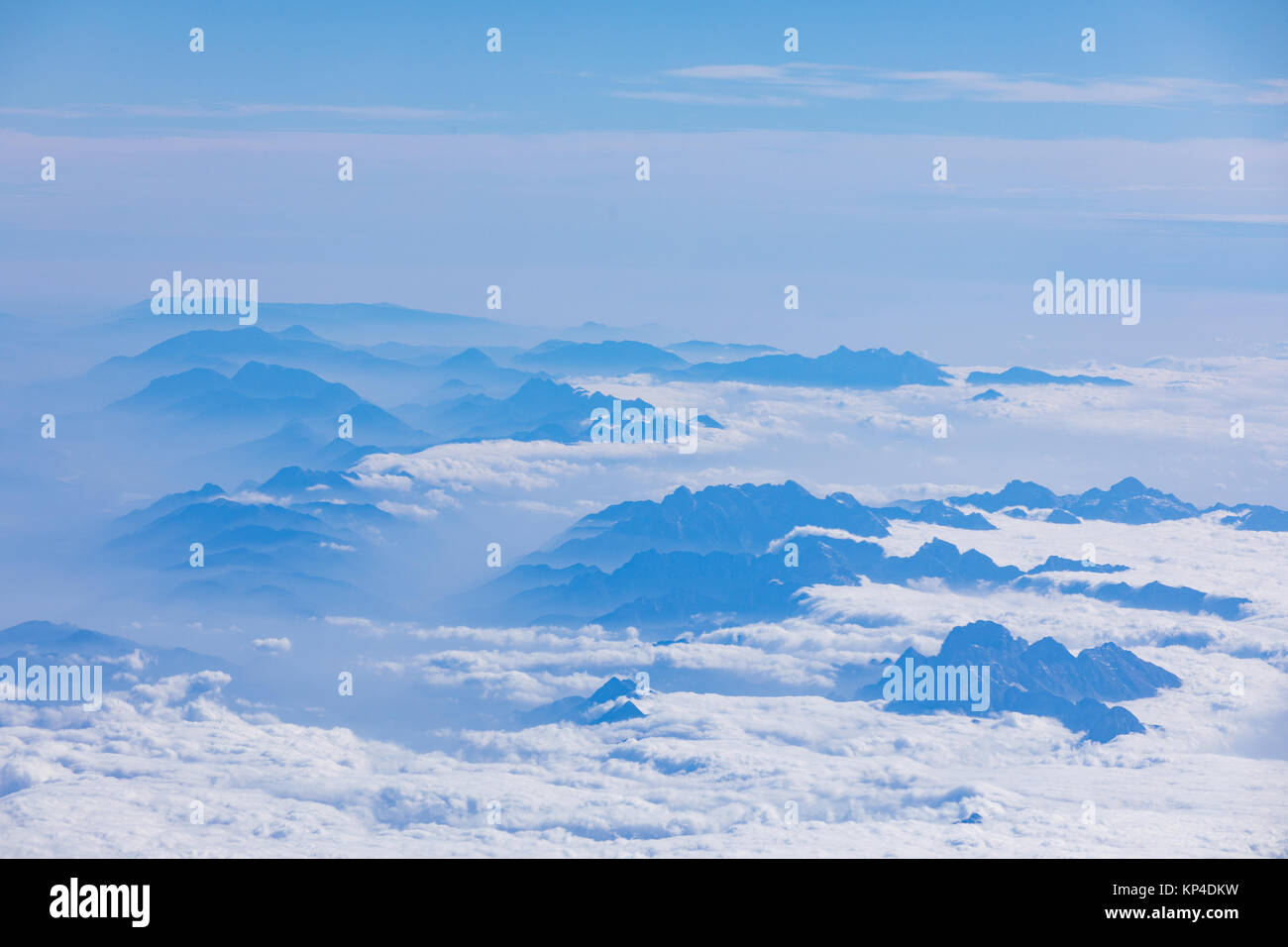 Aerial view of the Swiss alps. Flying over Alpen Stock Photo - Alamy