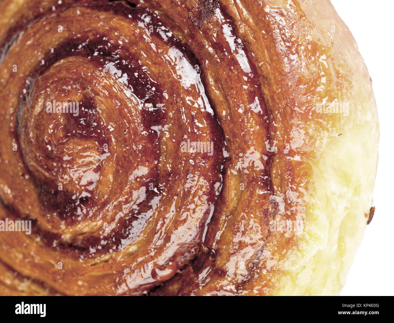 Cinnamon roll top view Stock Photo - Alamy