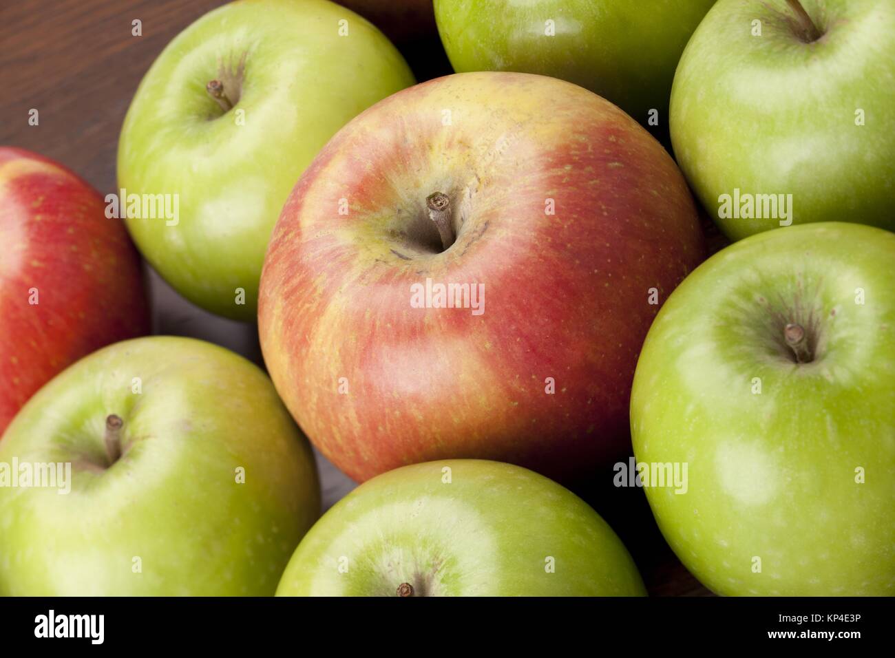 close up mixed apples Stock Photo - Alamy