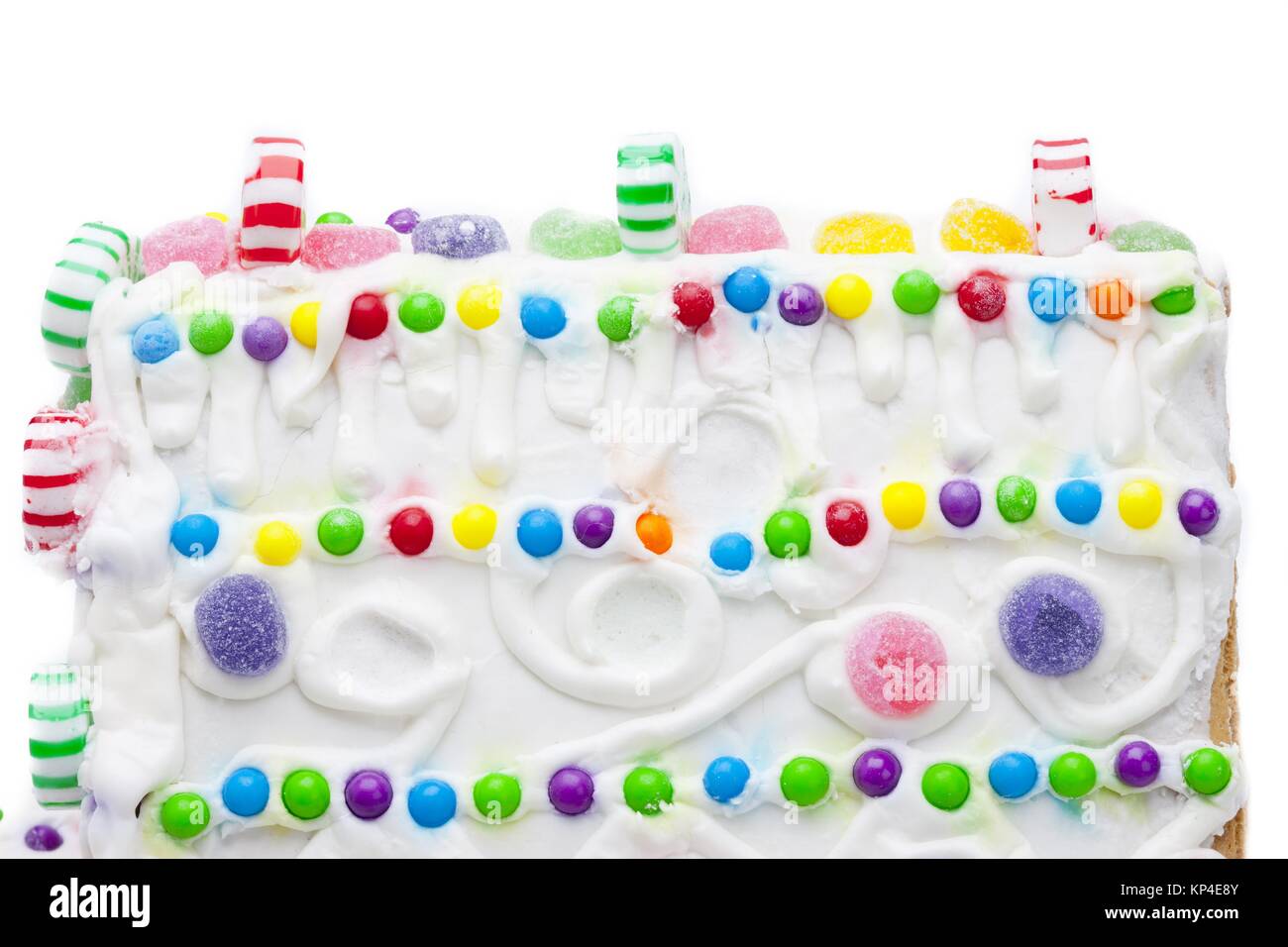 close up view of a gingerbread house Stock Photo - Alamy