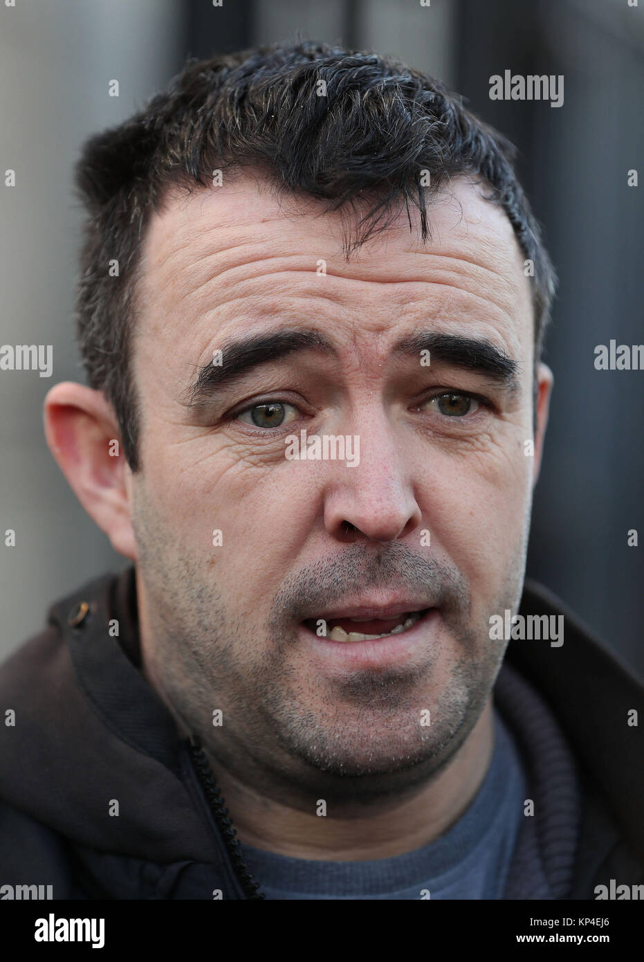 Ciaran Fox, son of Eamon Fox who was shot dead by the UVF, speaking ...