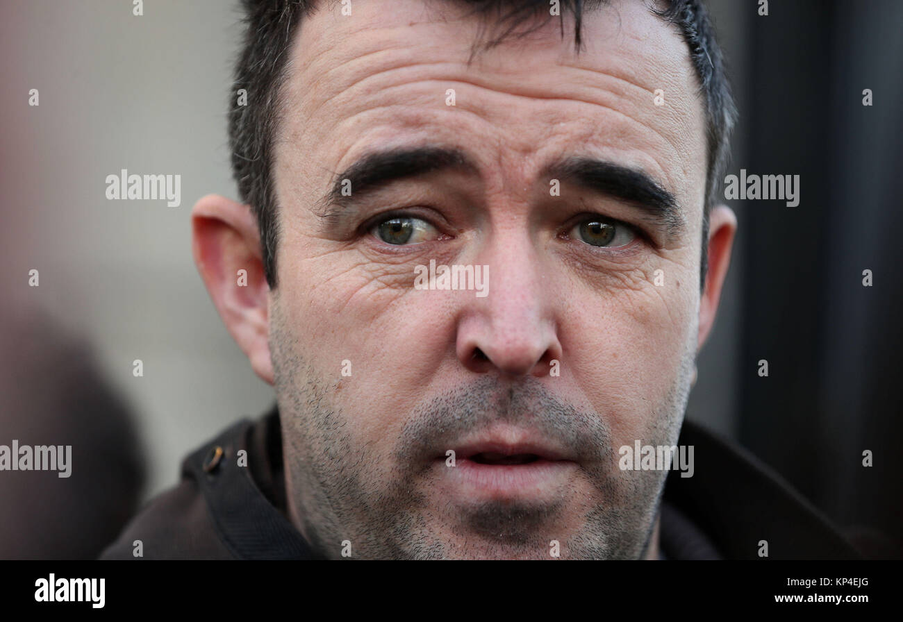 Ciaran Fox, son of Eamon Fox who was shot dead by the UVF, speaking ...