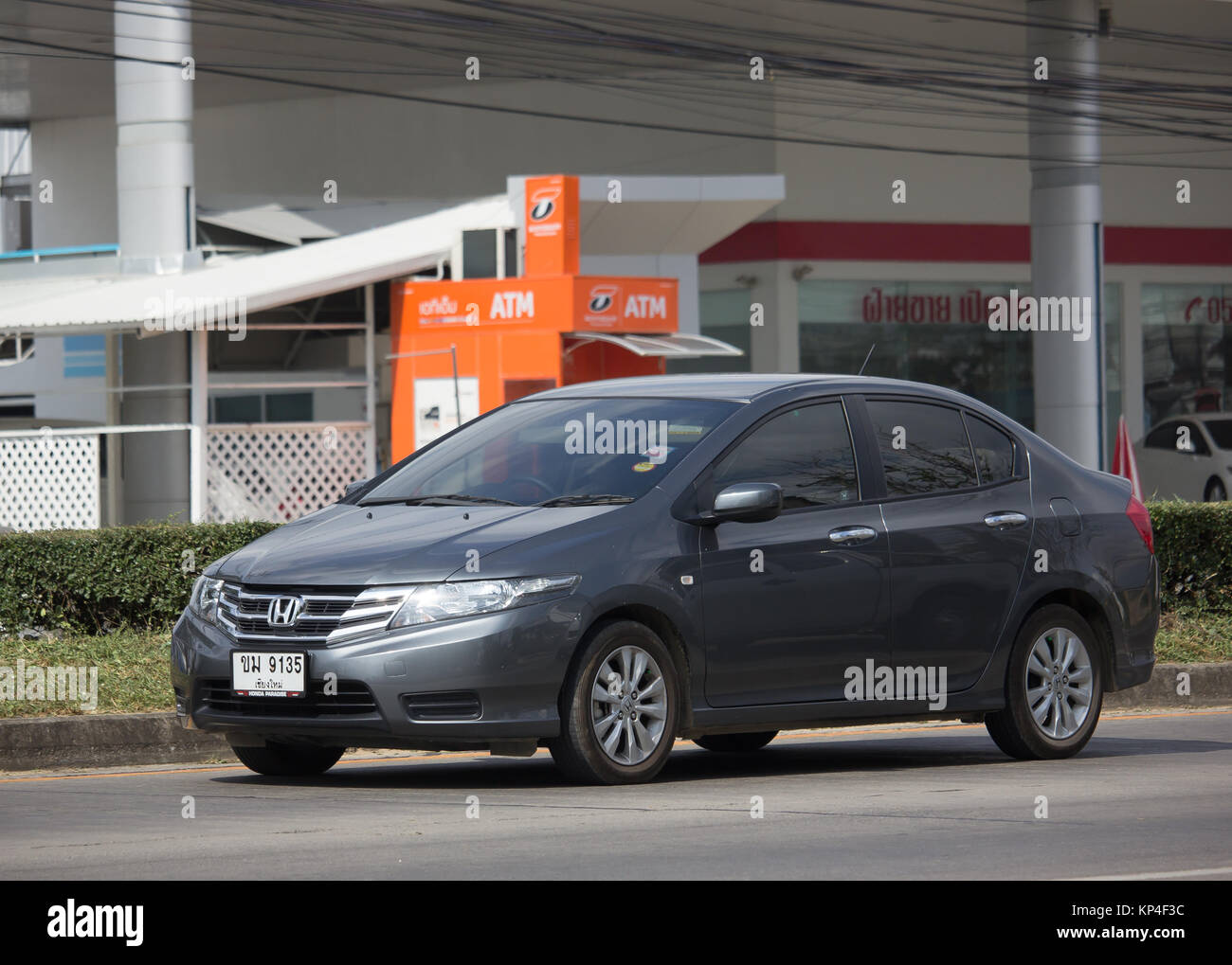 CHIANG MAI, THAILAND -NOVEMBER 28 2017: Private Honda City Compact car ...